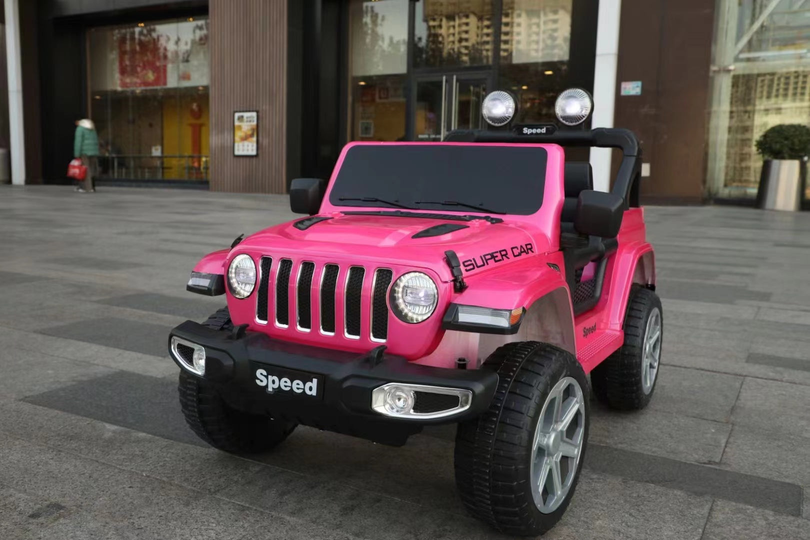 Kids CAR JEEP RUBICON 4X4 RIDE ON CAR RUBBER TIRES 12V REMOTE CONTROL ...